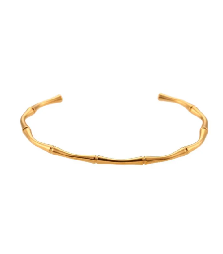 Bamboo Shape Bangle - The Vine Jewellery