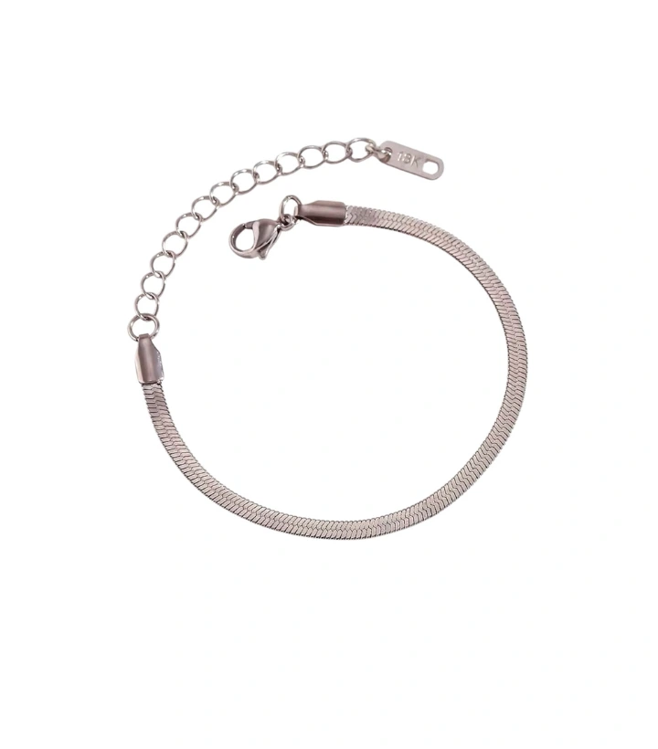 Herringbone Bracelet Silver - The Vine Jewellery